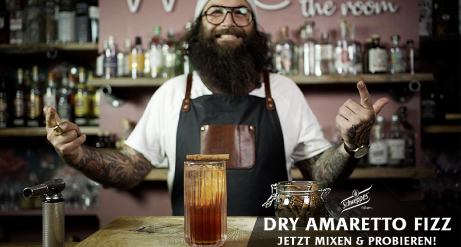 Dry Amaretto Fizz Rezept - Cocktail